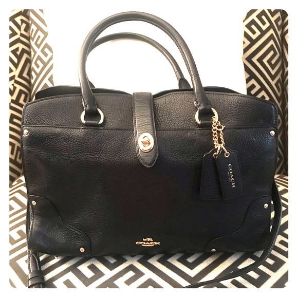 Coach | Bags | Coach Midnight Navy Large Mercer Crossbody | Poshmark